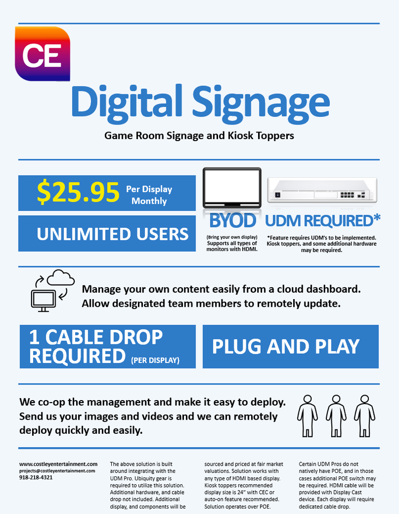Digital Signage | Costley Entertainment